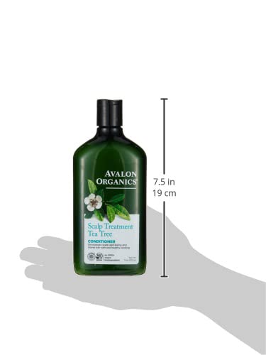 Avalon Organics Conditioner, Scalp Treatment Tea Tree, White, 11 Oz