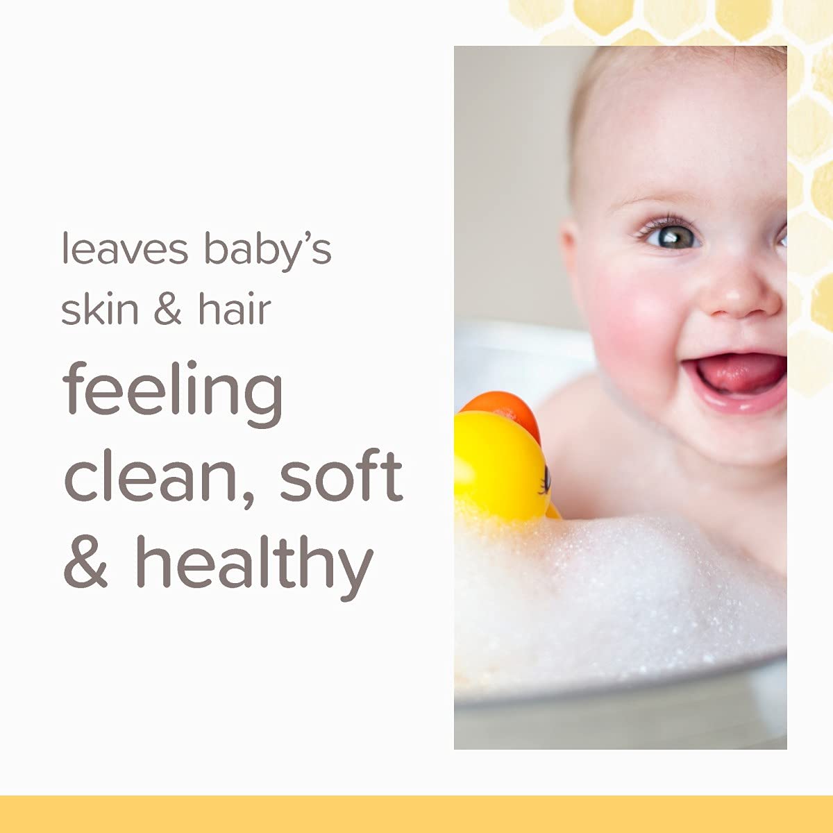 Burt's Bees Baby Shampoo & Wash, Sensitive Body Care, Unscented, Fragrance & Tear Free, All Natural, 21 Ounce