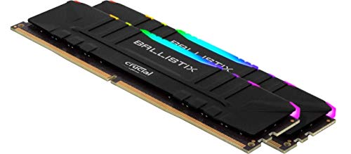 Crucial Ballistix RGB 3000 MHz DDR4 DRAM Desktop Gaming Memory Kit 32GB (16GBx2) CL15 BL2K16G30C15U4BL (Black)