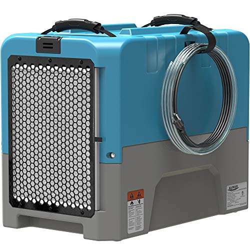 ALORAIR Commercial Dehumidifier with Pump, Up to 180 PPD (Saturation), 85 PPD at AHAM, Memory Starting, 5 Years Warranty, LGR Industrial Dehumidifier for Flood Repair, Crawlspace and Basement Drying, Blue