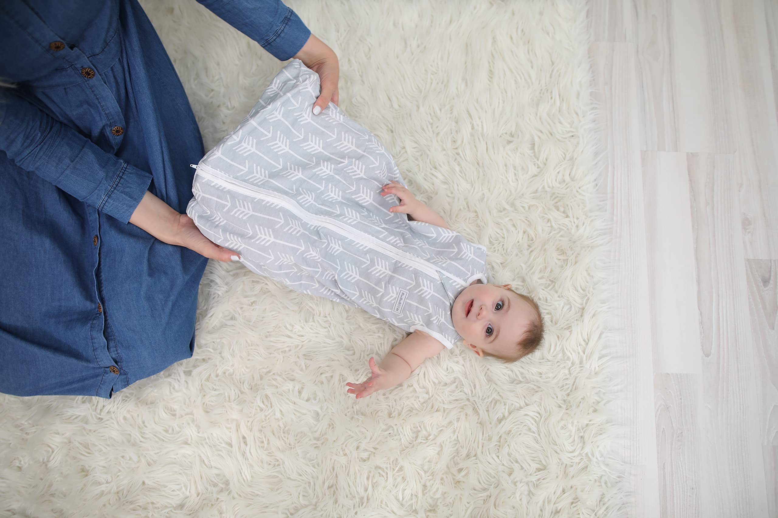 Baby Sleeping Bag Sack – Infant Sleeping Bags 18-24 Months – 3 Pack - Cotton Wearable Blanket Baby Sleep Bag – Unisex Zip Up Baby Bag for Babies