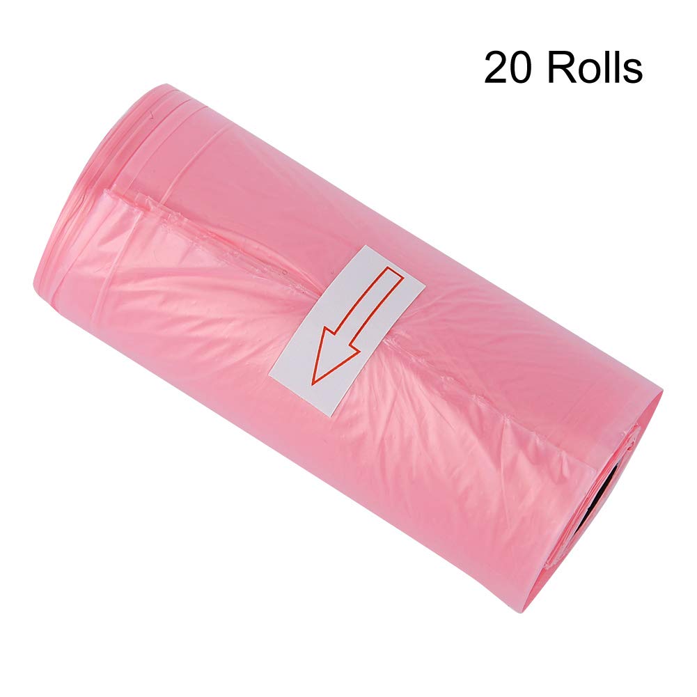 20 Rolls Diaper Bags, 28 x 17 x 2 cm Diaper Bag Waste Pick Up Bag for Newborn, Helpful Baby Item,