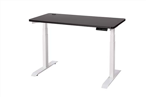UNICOO Melamine 47.2 x 23.6 Inch Universal Table Top for Standard and Sit to Stand Height Adjustable Home and Office Desk Frames (Tabletop 47.2 - Black)