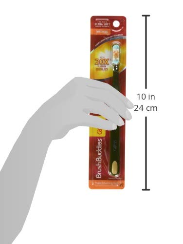 Brush Buddies Caress Whitening Manual Toothbrush, Post Surgical Toothbrush, Soft Bristle Toothbrush for Sensitive Teeth and Gums, Enamel Toothbrush
