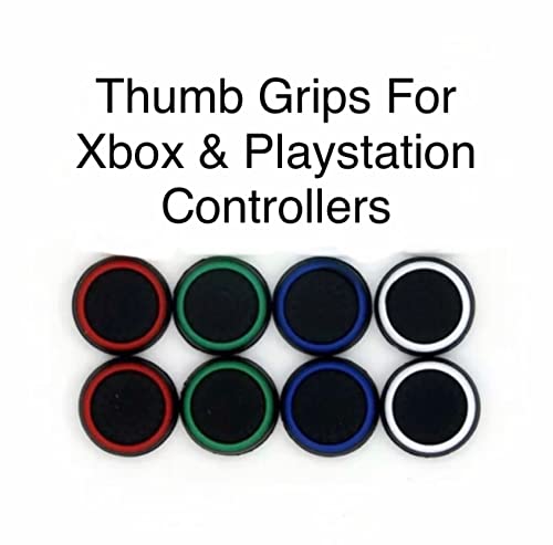 2Pcs Analog Thumb Grip Stick Cover, Dualsense Wireless Controllers Game Remote Joystick Cap, Non-Slip Silicone Handle Protection Cover for PS5/PS4/Xbox one/360/Nintendo Switch PRO (Red Spider-Man)