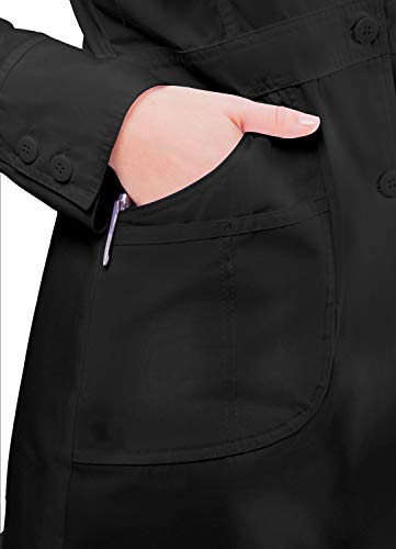 Adar Universal Lab Coats for Women - Perfection 32" Lab Coat - 811 - Black - M