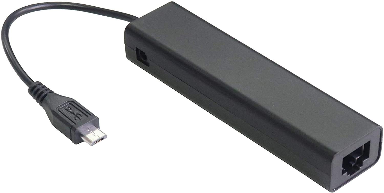 LAN Ethernet Adapter with 3 USB Port Hub with Micro USB Power for TV Streaming Devices, Stick 2nd Gen, 3rd Gen 4K firestick, Plus USB to DC Cable for Power