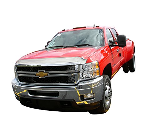 Auto Ventshade [AVS] Aeroskin Hood Protector | 2011 - 2014 Chevrolet Silverado 2500 HD/3500 HD, Low Profile/Flush - Chrome | 622030
