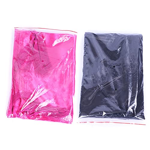 Satin Bags for Packaging Hair Extensions, Bundles, Wigs Soft Silk Pouches With Drawstring for Hair Tools Storage Bags with Tassel Gift and Travel Bag Supernova Hair (Blank Bag-Black, 3 pieces)