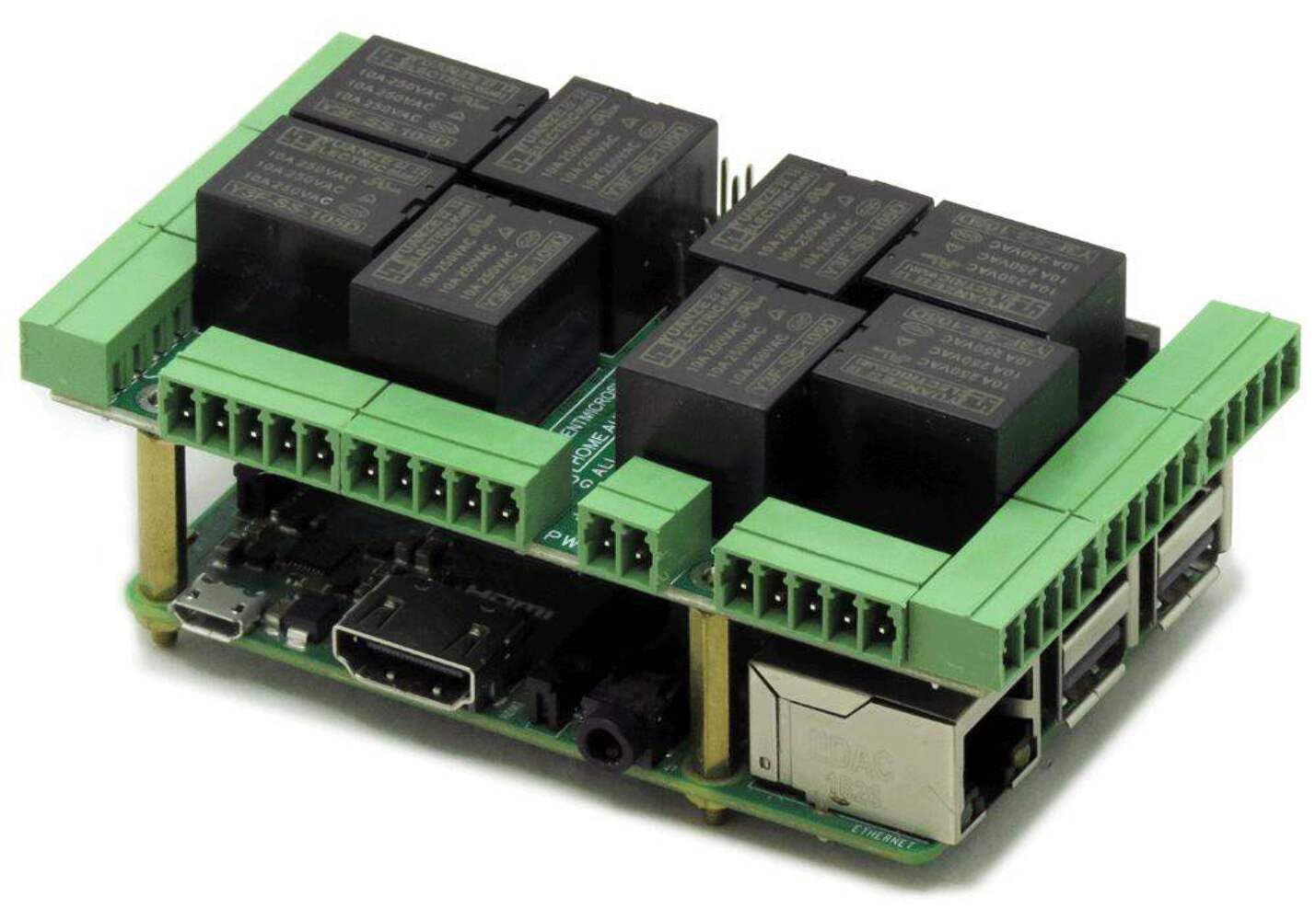 Home Automation 8-Layer Stackable HAT Made for Raspberry Pi