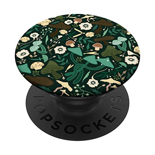 Aesthetic Mushroom Pattern Cottagcore Fungi Nature PopSockets Swappable PopGrip