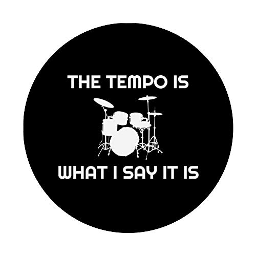 Drummer Music Player Instrument Gift Drums Musician Graphic PopSockets PopGrip: Swappable Grip for Phones & Tablets