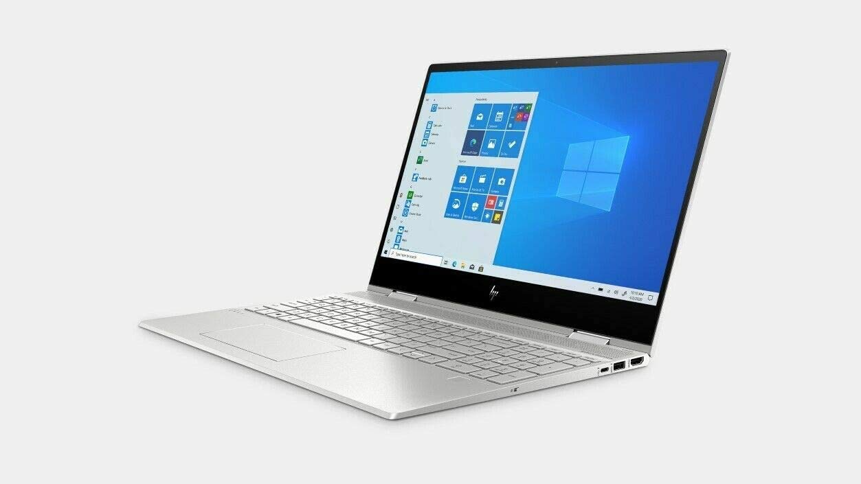 HP ENVY x360 15.6'' FHD IPS WLED-backlit Touch Convertible 2-in-1 Laptop, Intel Quad-Core i5-10210U, 8GB DDR4, 256GB PCIe SSD, Backlit KB, WiFi, BT, Fingerprint Reader, Windows 10 + 64GB Micro SD Card
