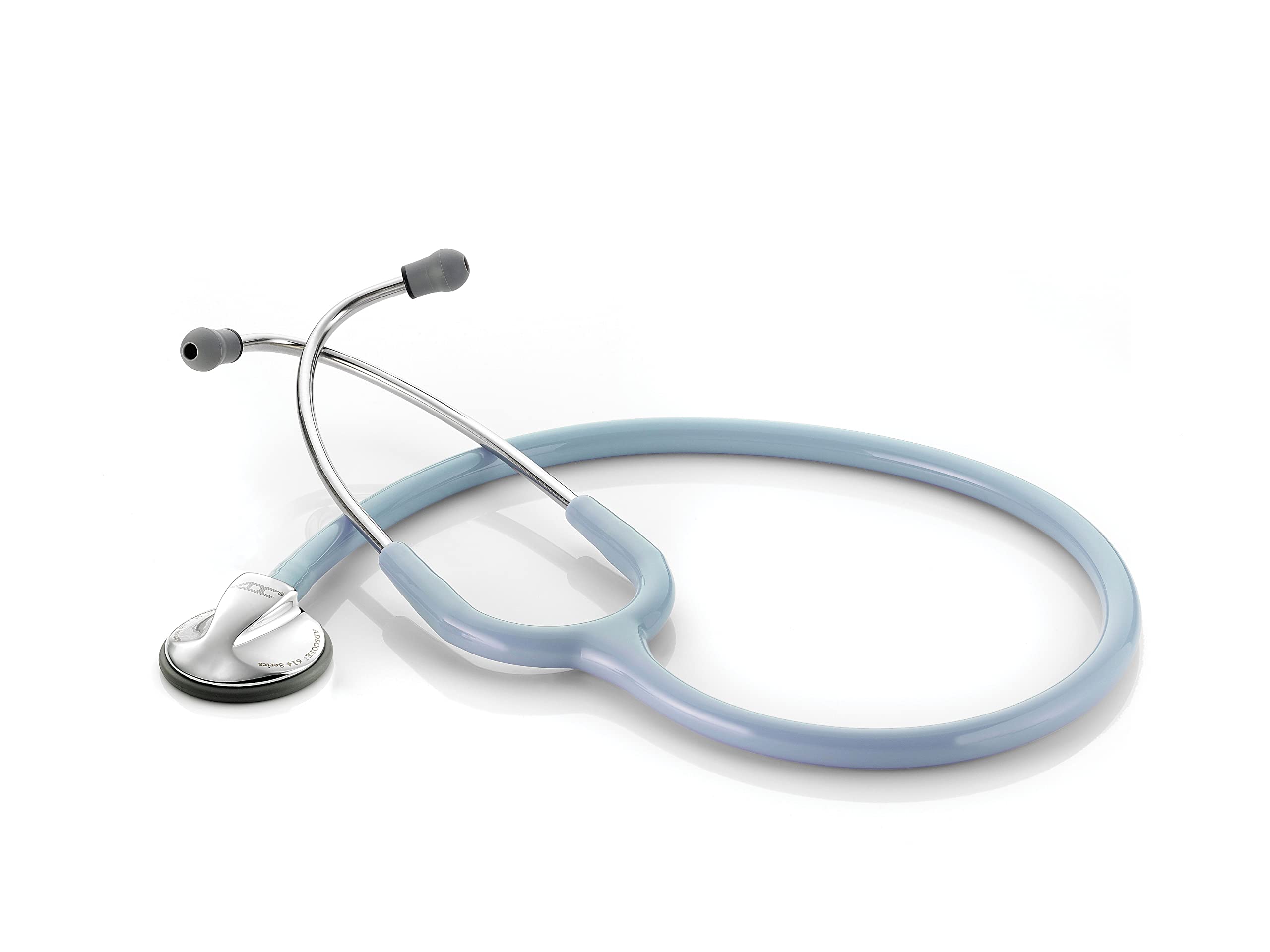 ADC Platinum Adscope Lite 614 Lightweight Pediatric Stethoscope with Tunable AFD Technology, 30.5 inch Length, Light Blue