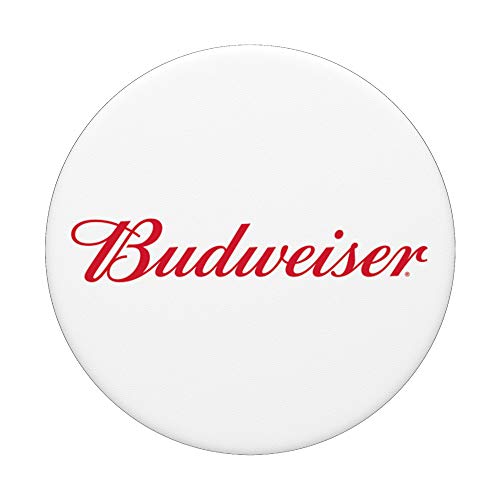 Budweiser White Script PopSockets Stand for Smartphones & Tablets PopSockets PopGrip: Swappable Grip for Phones & Tablets