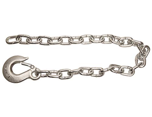Buyers Products 3/8x22 Inch Class 4 Trailer Safety Chain with 1 Inch Forged Slip Hook-30 Proof