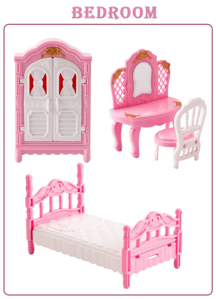 20 Pcs Mini Bathroom Set 1:12 Mini Living Room Set Miniature Accessories Miniature Furniture Accessories Model for Mini Dreamhouse