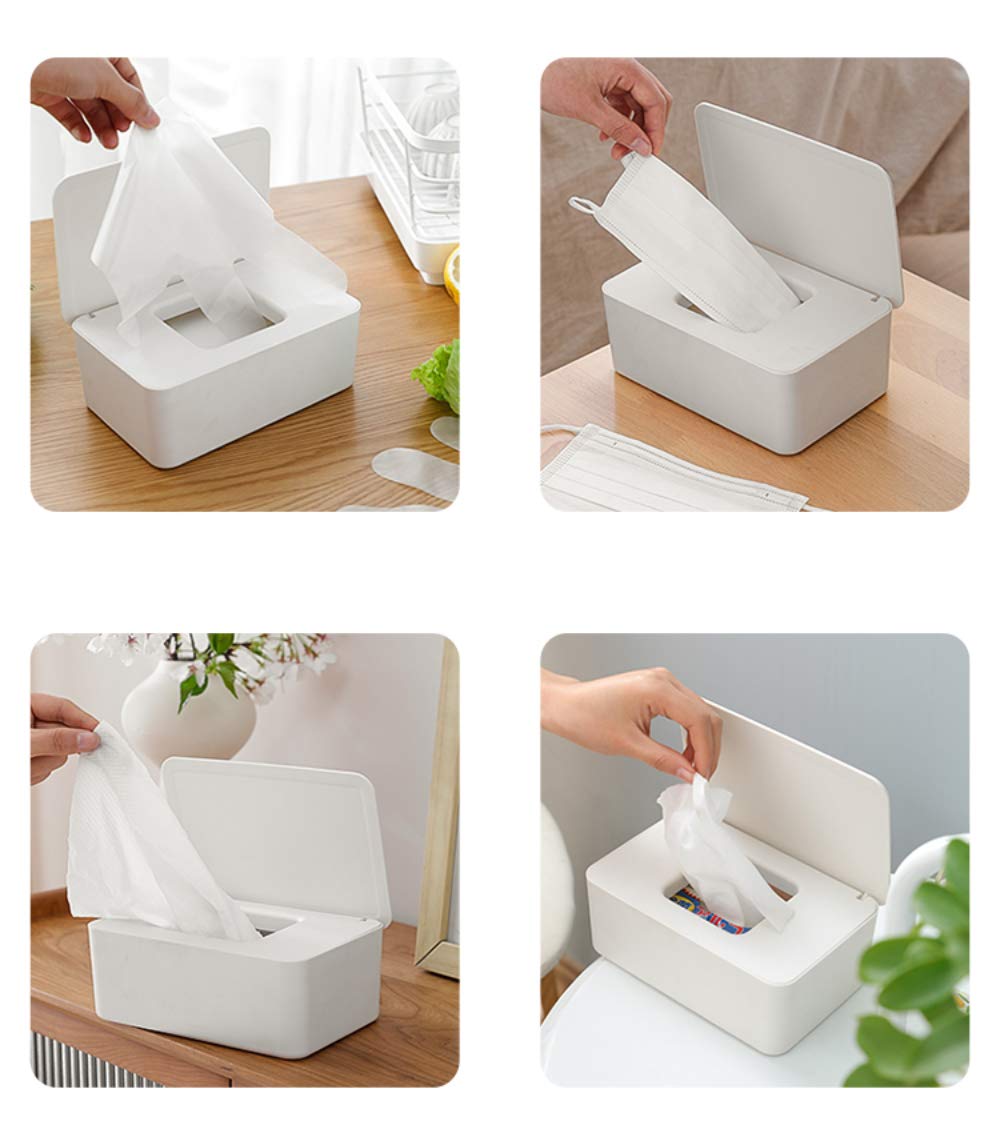 Baby Wipe Dispenser Set Baby Wipes Case and Pouches, Baby Wipe Holder Keeps Wipes Fresh, Perfect Look Wipe Containers with Sealing Design