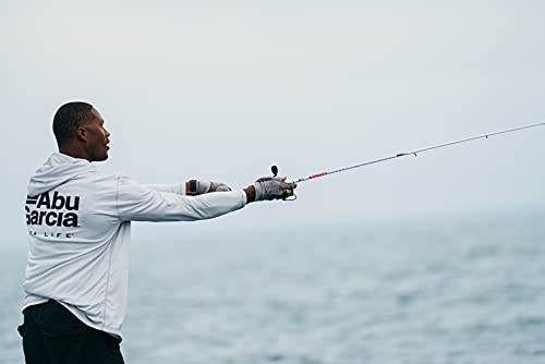 Abu Garcia 6’6” Max X Fishing Rod and Reel Spinning Combo, 3 +1 Ball Bearings with Lightweight Graphite Body & Rotor, Rocket Line Management System, Red, 30 - 6'6" - Medium - 1pc