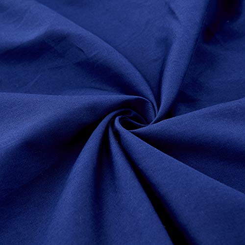 Brandream Crib Sheets Boys Cotton Baby Crib Sheets 2 Packs Toddler Sheets, Coastal Nautical Ocean Shark Fish Pattern, Navy Blue & White