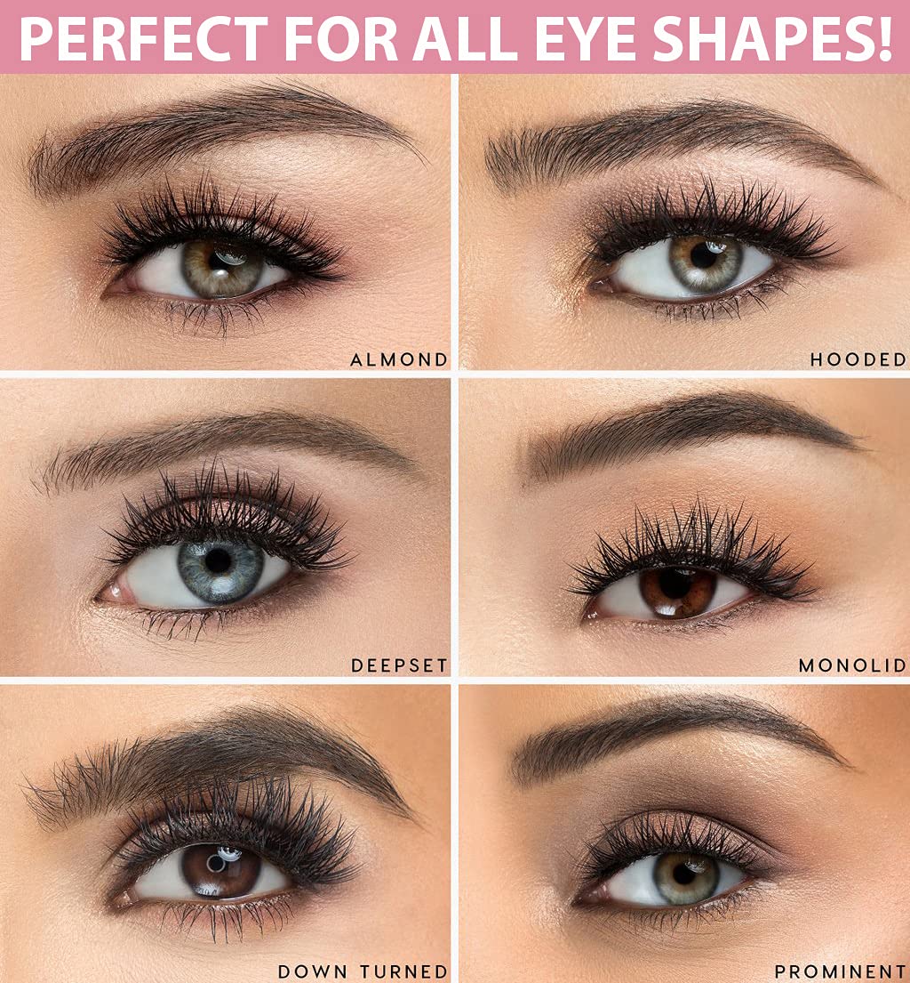Luxillia Magnetic Eyeliner for Magnetic Eyelashes, Upgraded Strongest Hold, Most Natural Look, Waterproof, Smudge Proof Liquid Liner (Brown + Black)