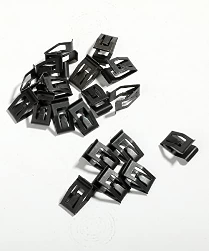 ESEWALAS 20PCS Dashboard Trim Clips,Automotive Car Metal Retainer Car Front Console Retainer,Front Console Dash Dashboard Trim, Metal Dash Retainer Clips Replacement for Mose Cars