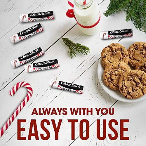 ChapStick Holiday Ornament Candy Cane Lip Balm Gift Set, Lip Moisturizer and Christmas Stocking Stuffer - 0.15 Oz (Pack of 5)