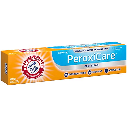 ARM & HAMMER Peroxicare Toothpaste β Clean Mint- Fluoride Toothpaste , 6 Ounce (Pack of 6)