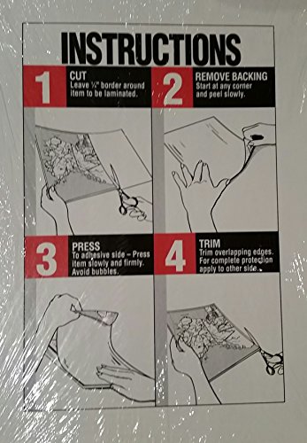 C-Line® Cleer-Adheer Laminating Sheets, 9" x 12", Box Of 50