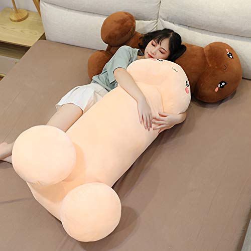 aounoharu Penis Plush,Creative Penis Ding Ding Soft Pillow,Boyfriend Pillow,Stuffed Plush Doll Toy Creative Bolster Gifts,Funny Decorative 90