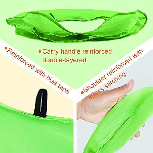 8 Pack Grocery Bags Reusable Foldable Shopping Bags X-Large 50LBS Groceries Bags Ripstop Machine Washable Sturdy Lightweight Polyester Fabric, Blue,red,yellow