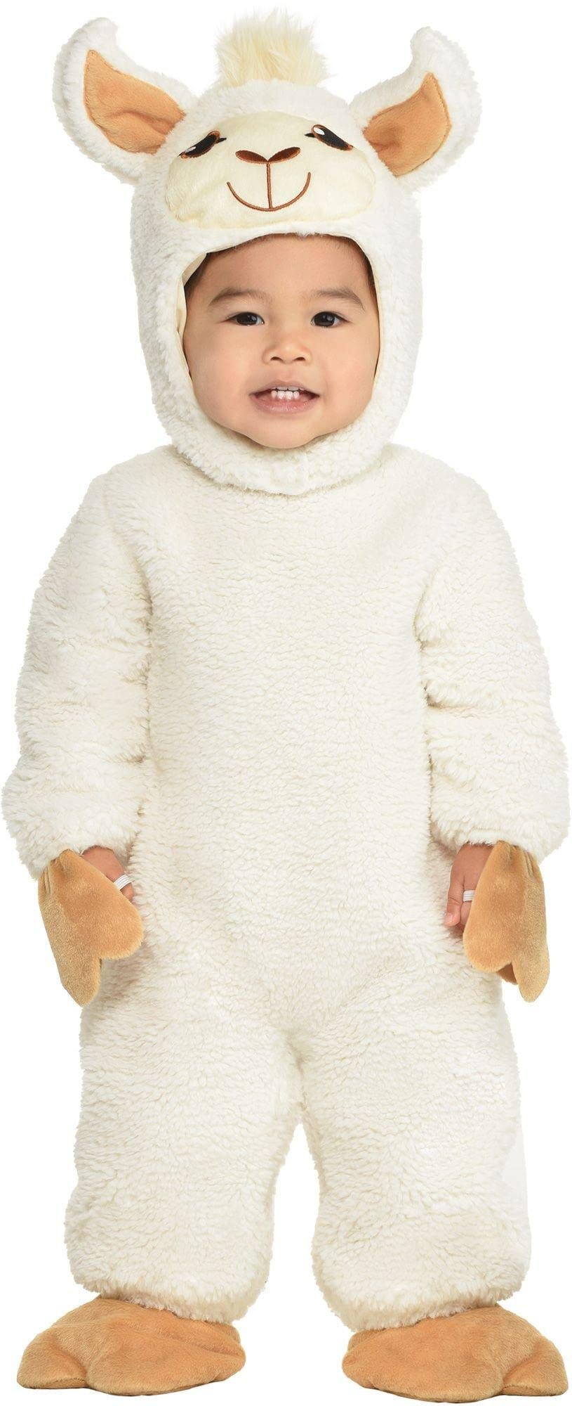 amscan Lovable Llama, White, 6-12 Months