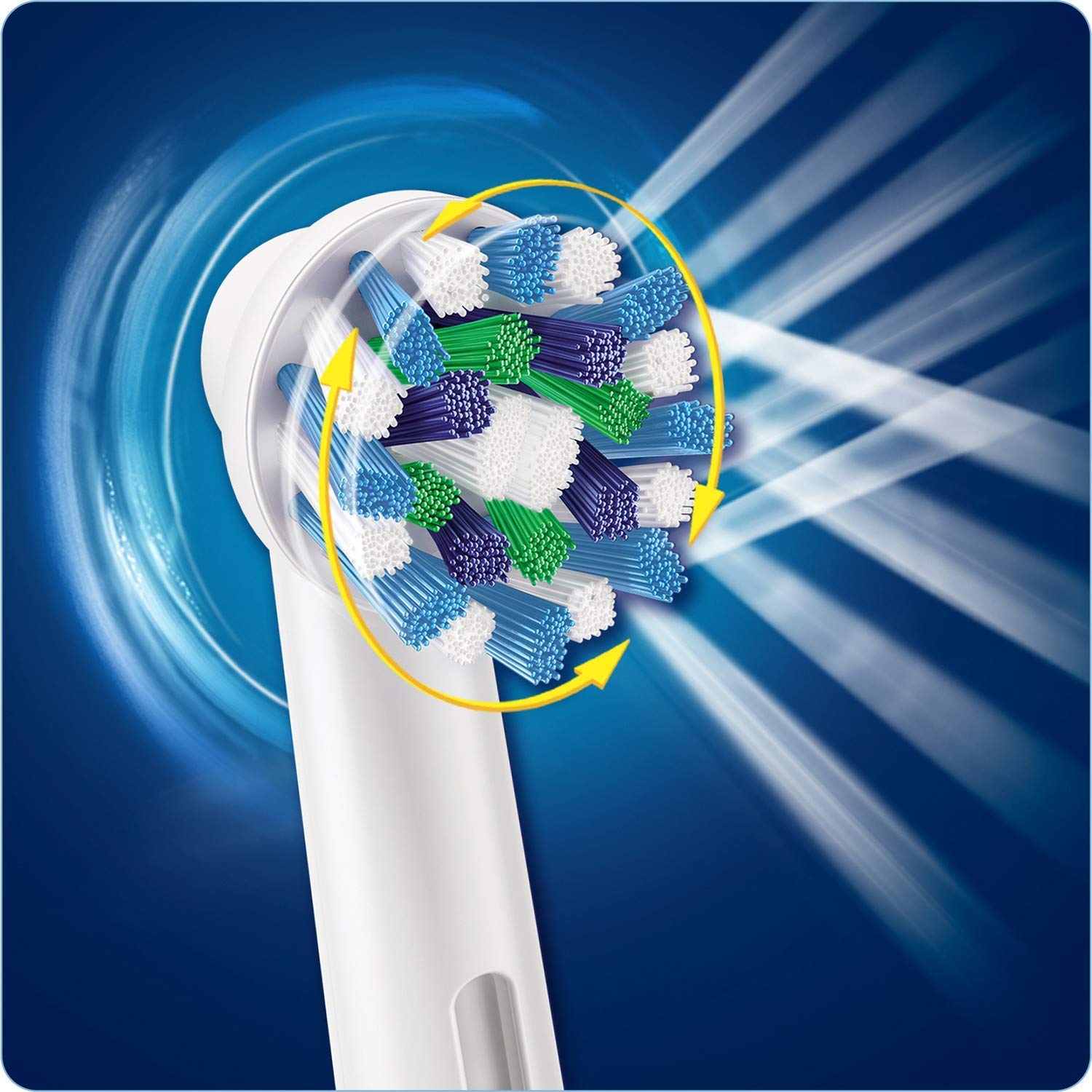 Braun Oral-B Crossaction 3-in-1 Toothbrush Heads by Oral-B | Packing may be vary (8 Count)
