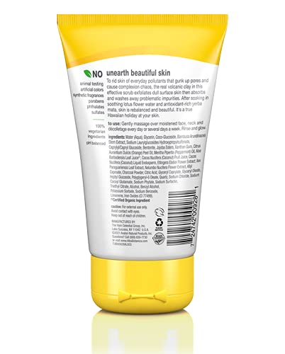 Alba Botanica Hawaiian Detox Scrub, Anti-Pollution Volcanic Clay, 4 Oz