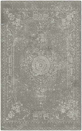 Brumlow Mills Neutral Home Indoor Area Rug with Distressed Persian Print Pattern for Living Room Decor, Dining Room, Kitchen Rug, or Bedroom Carpet, 3'4" x 5', Beige