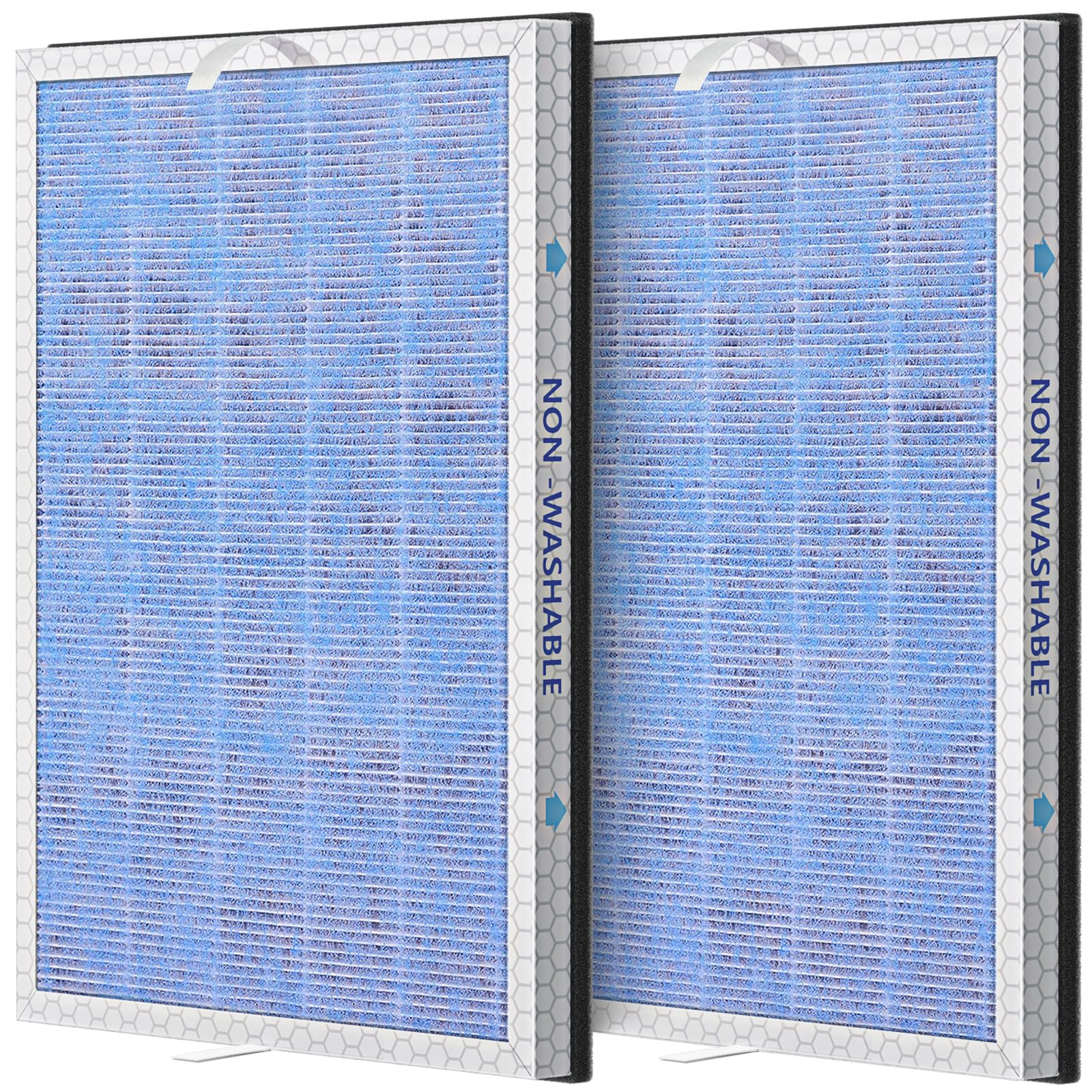 2 PACK MSA3/MSA3S True HEPA Replacement Filter Compatible with Membrane Solutions MSA3 and MSA3S Device, 3-Stage H13 True HEPA Filter