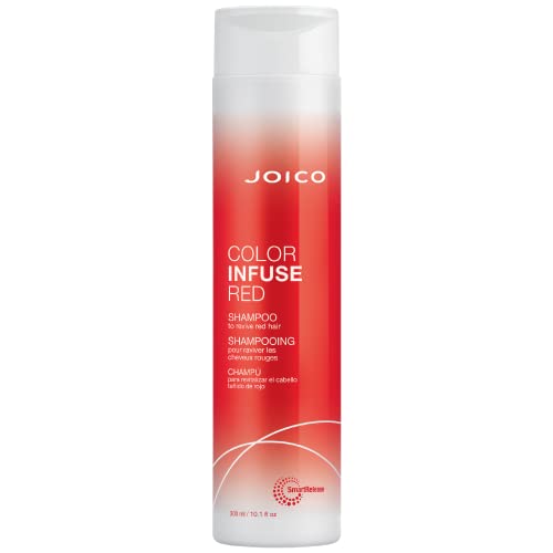 Joico Red Shampoo - Refresh Red Tones, Boost Color Vibrancy & Shine - With Rosehip Oil & Green Tea Extract - 10.1 Fl Oz