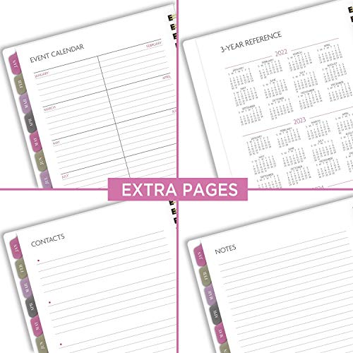 2022 Weekly & Monthly Planner by AT-A-GLANCE, 5-1/2" x 8-1/2", Small, BADGE Floral (1565F-200)