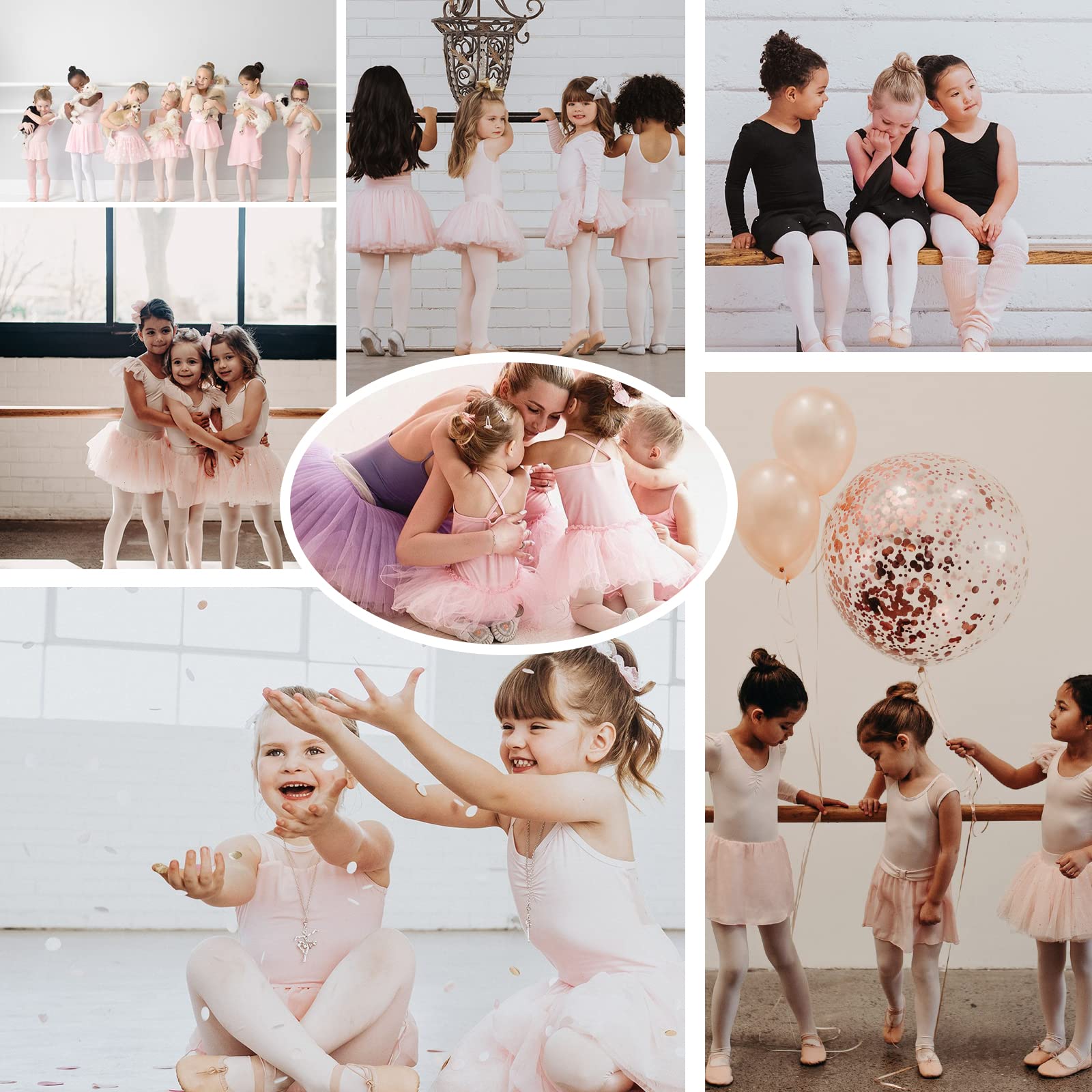 Girls Ballet Dance Tights for Toddler Baby Soft Athletic Leggings Infant Elastic Dance Tights for Girls White 3-6X