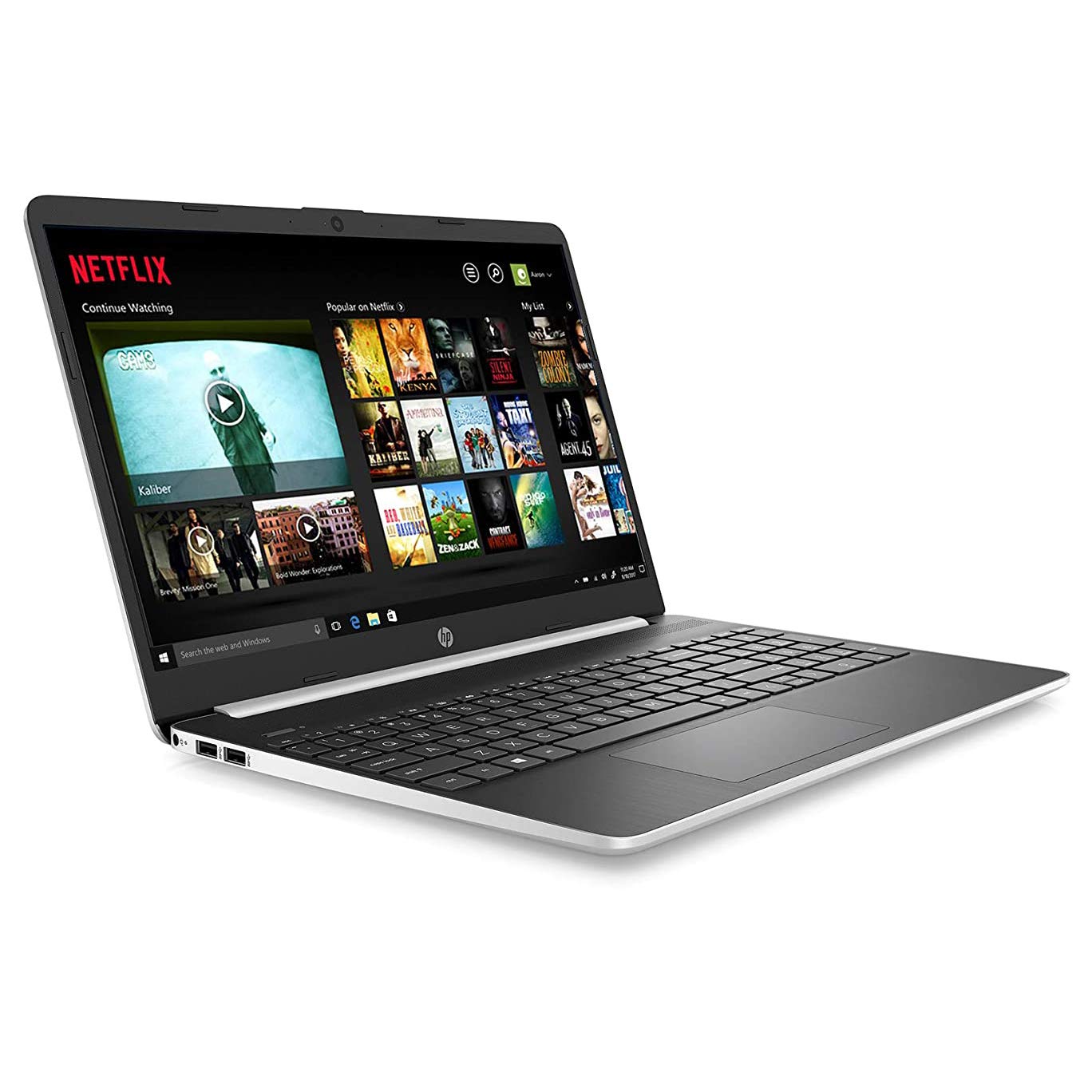 HP 15t Laptop PC 15.6 Inch HD WLED 256GB SSD + 16GB Intel Optane Laptop (i7-1065G7, 8GB RAM, Iris Plus Graphics, Windows 10 Home, Silver) 15-dy1071wm