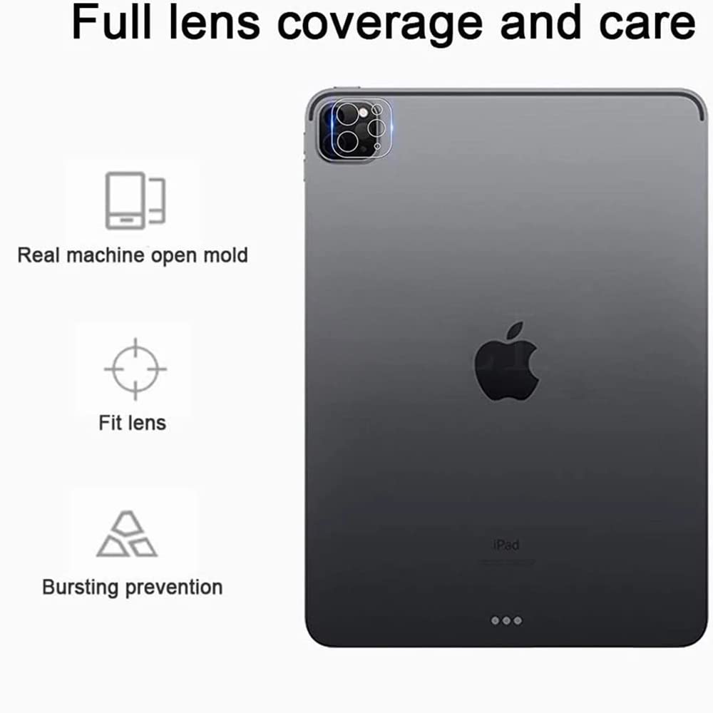 For iPad Pro 11" 12.9" 2020 & 2021 & 2022 Camera Lens Protector Tempered Glass Screen Protector - 2 Packs - High Transparent