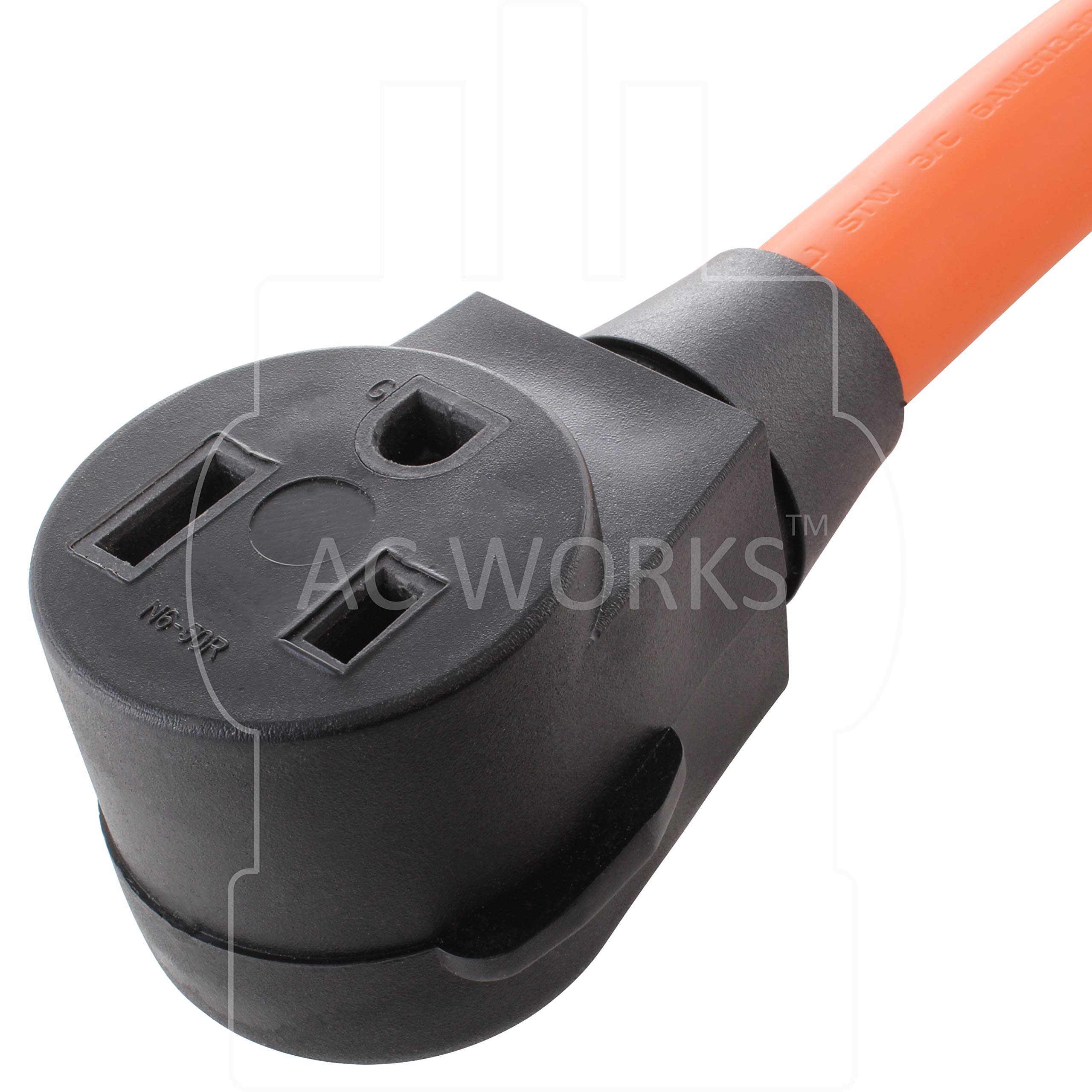 AC WORKS 6-50 Welder Adapter (14-50 50A 4-Prong Straight Blade to 6-50)