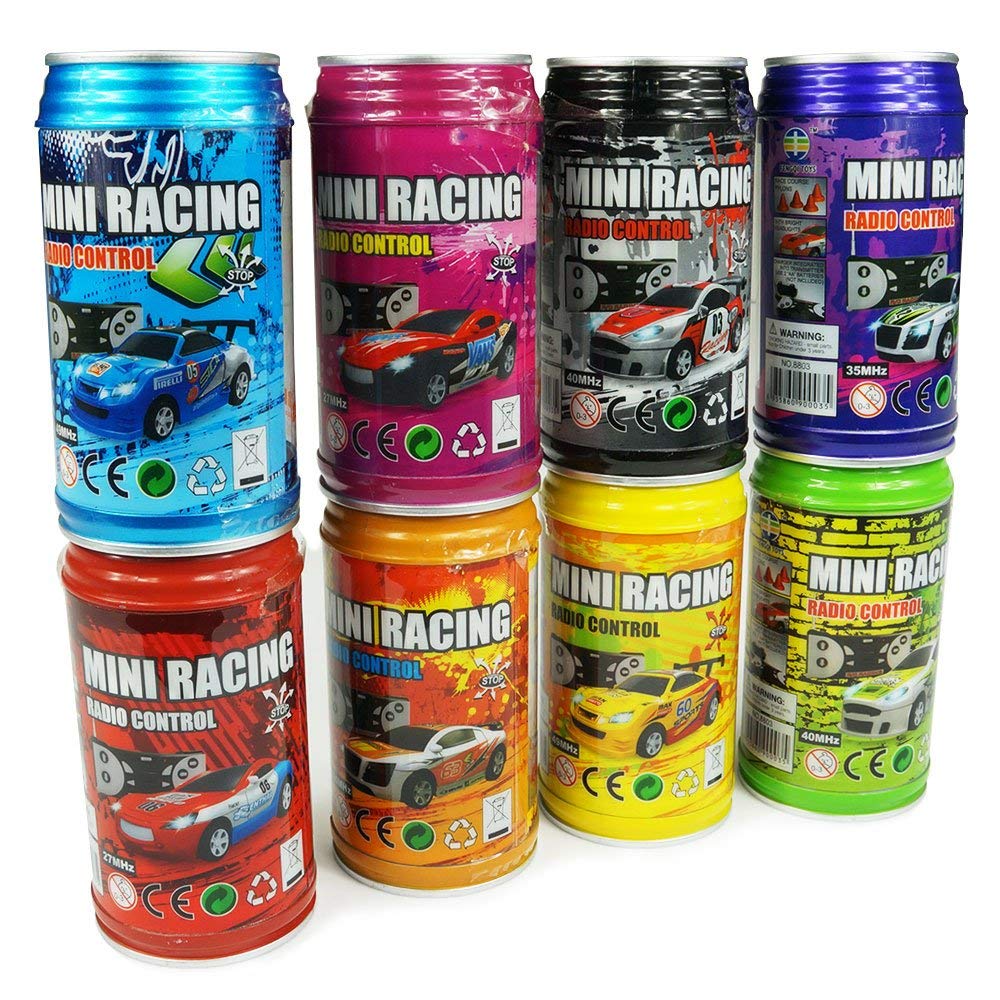 ARRIS Mini RC Car, Radio Remote Control Micro Racing Can RC Car Toy Gift for Kids (2pcs)…