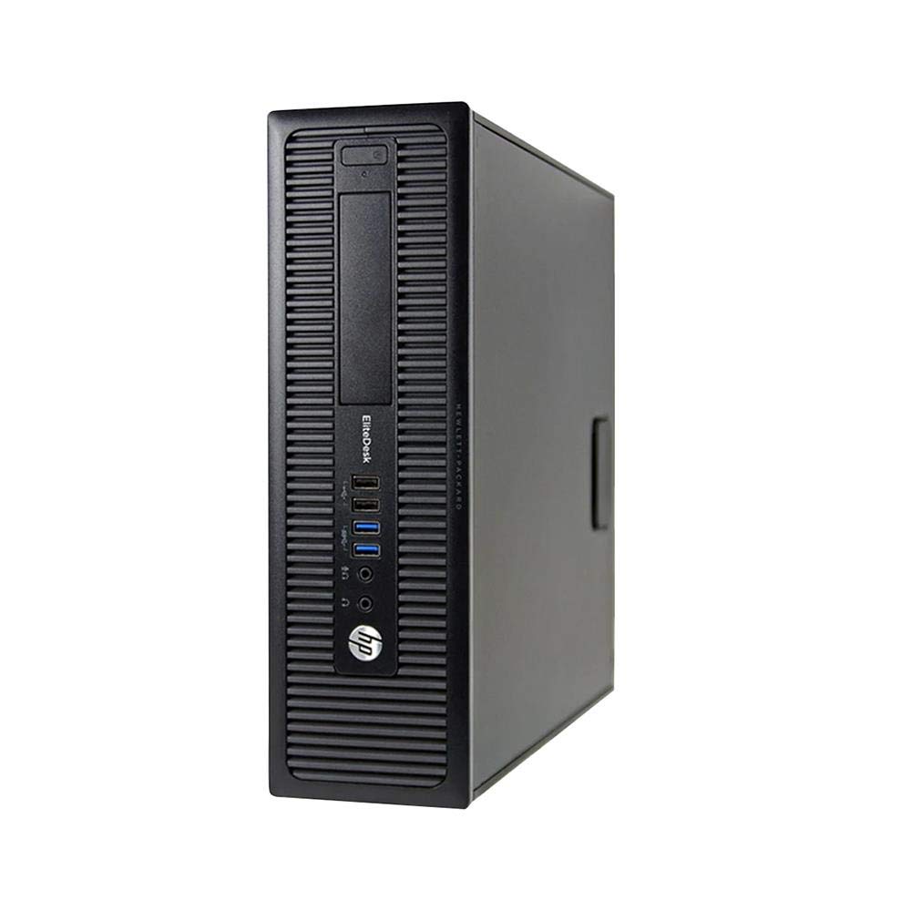 HP Elite Desk 800 G1 SFF Desktop PC - Intel Quad Core i5 4570 3.2Ghz 8GB DDR3 RAM, 500GB, DVD ROM, Display Port, USB 3.0, VGA, Free Keyboard, Mouse, WiFi Adapter, Windows 10 Home(Renewed)