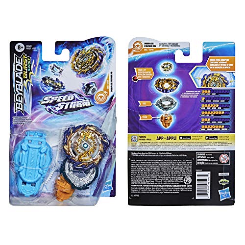 BEYBLADE Burst Surge Speedstorm Mirage Fafnir F6 Spinning Top Starter Pack β Stamina Type Battling Game Top with Launcher, Toy for Kids