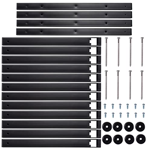 CLEAR STYLE Lumber Storage Rack and Wood Organizer Heavy Duty Metal Rack with 3-Level Wall Mount Levels up to 360LBS Perfect for Garage Storage 2 Pack
