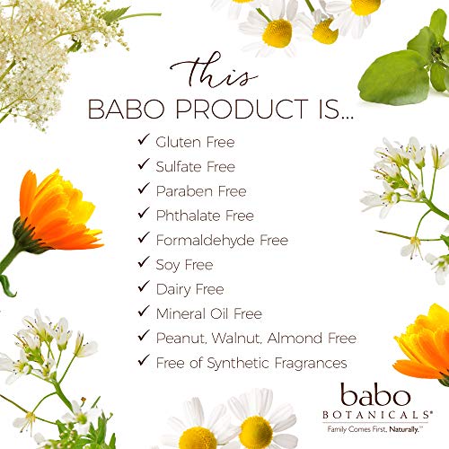 Babo Botanicals Calming 3-in-1 Face, Hand & Body Cleansing Wipes - with French Lavender & Meadowsweet - For Babies, Kids & Adults with Sensitive Skin - 30 ct.