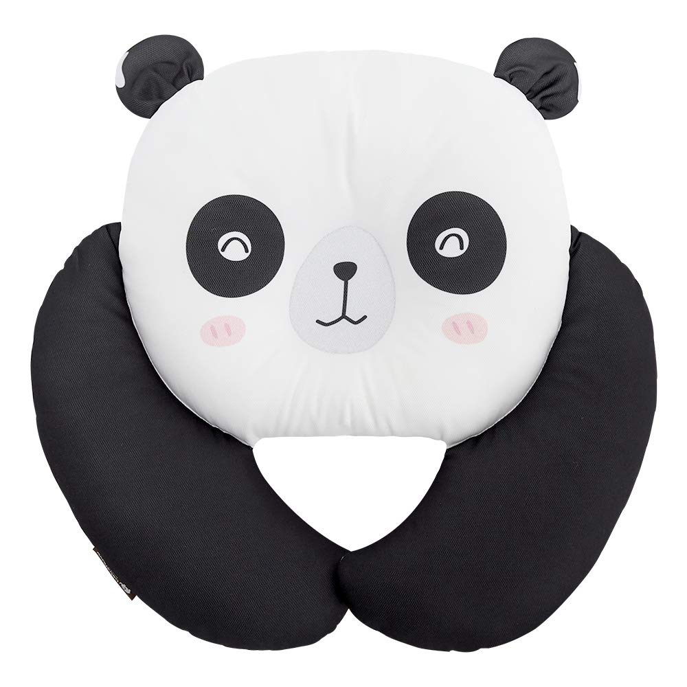 BabyMoor Baby Cooling Pad - Bear Liner Seat Pad for Car, Multifunctional Seat Stroller Insert, Breathable Pillow Head Rest, Black
