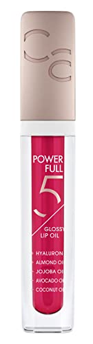 Catrice | Powerfull 5 Glossy Lip Oil | pH-Reactive for a Personalized Color | Formulated with 5 Nourishing Oils | Gluten Free | Vegan & Cruelty Free (040 | Raspberry Glow)