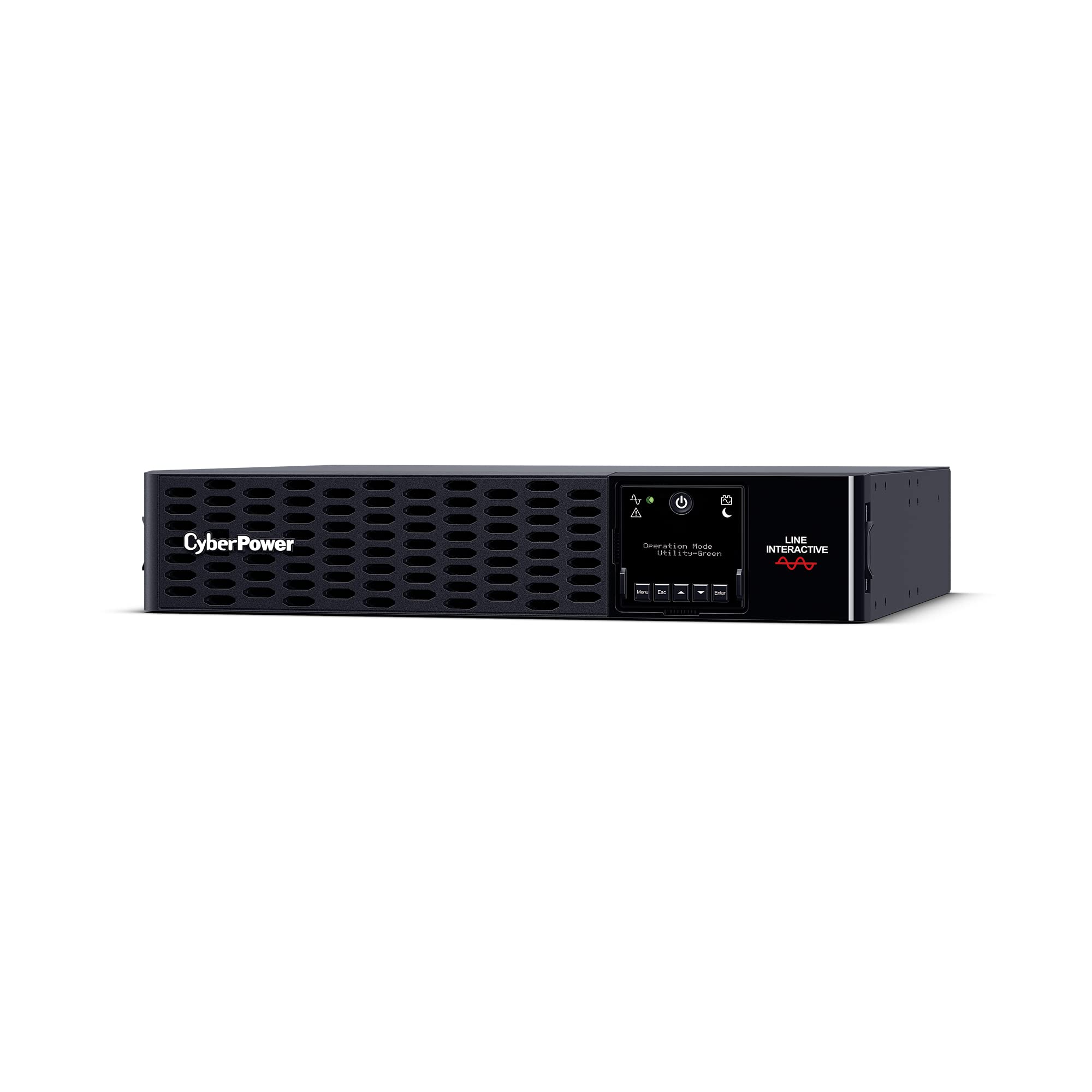 CyberPower PR3000RT2UN Smart App Sinewave UPS System, 3000VA/3000W, 9 Outlets, 2U Rack/Tower, AVR, Pre-Installed RMCARD205